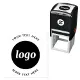 Simple Logo With Text Business Self-inking Stamp | Zazzle