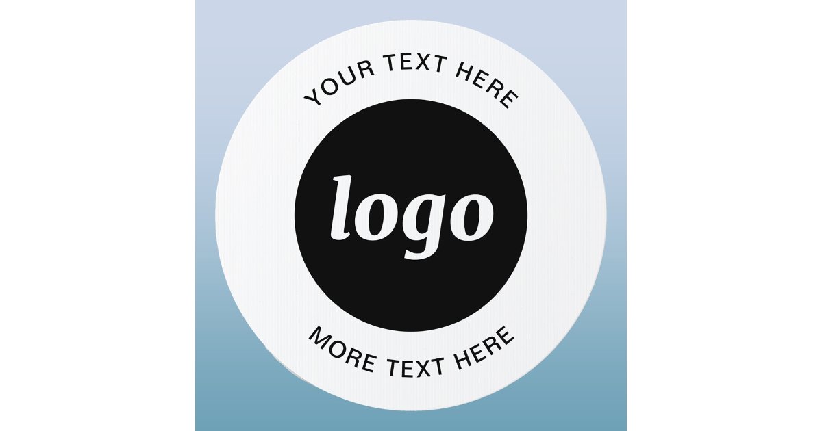 Simple Logo with Text Business Sign | Zazzle