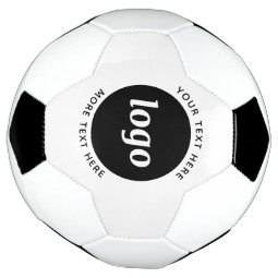 Simple Logo With Text Business Soccer Ball | Zazzle