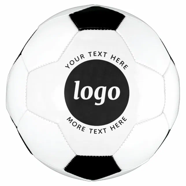 Simple Logo With Text Business Soccer Ball | Zazzle