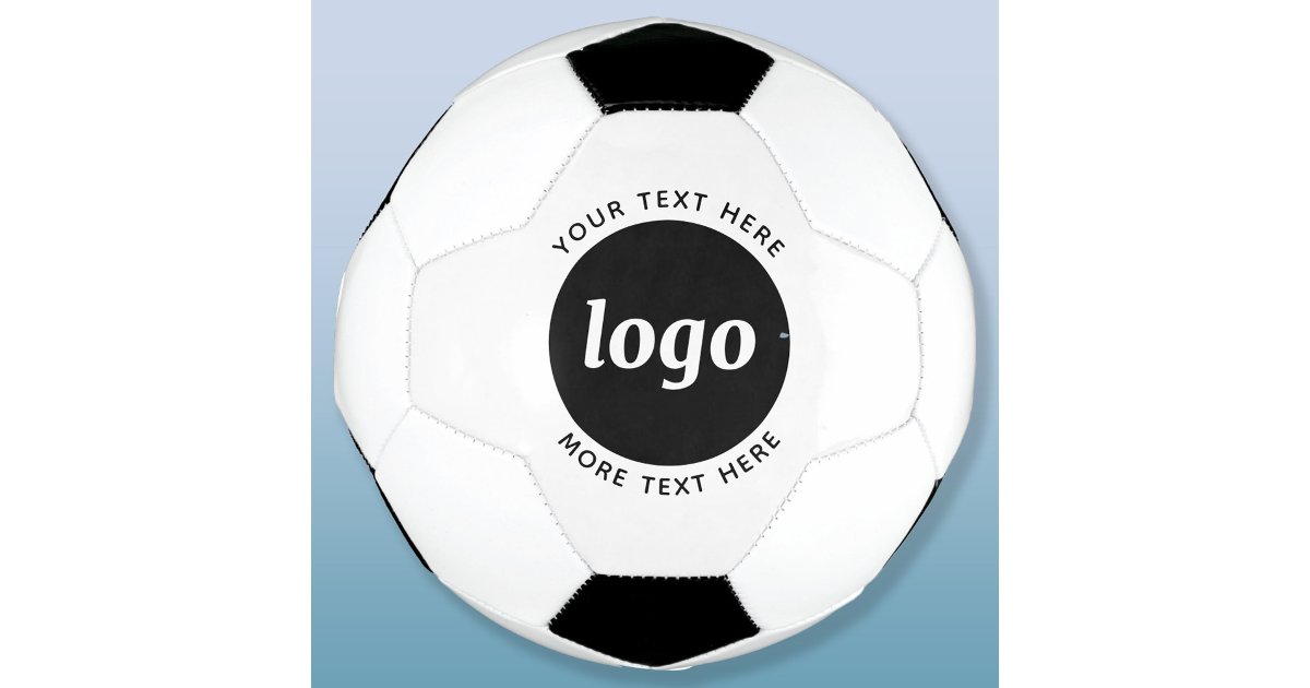 Simple Logo With Text Business Soccer Ball | Zazzle