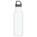 Simple Logo With Text Business Stainless Steel Water Bottle | Zazzle