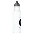 Simple Logo With Text Business Stainless Steel Water Bottle | Zazzle