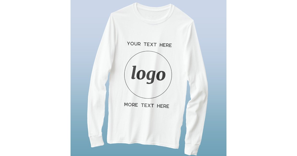 Simple Logo With Text Business T-Shirt | Zazzle