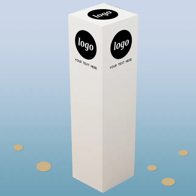 Simple Logo with Text Promotional Business Wine Box | Zazzle