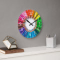 Simple Lovely Colorful Pencils | Wall Clock | Zazzle