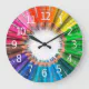 Simple Lovely Colorful Pencils | Wall Clock | Zazzle