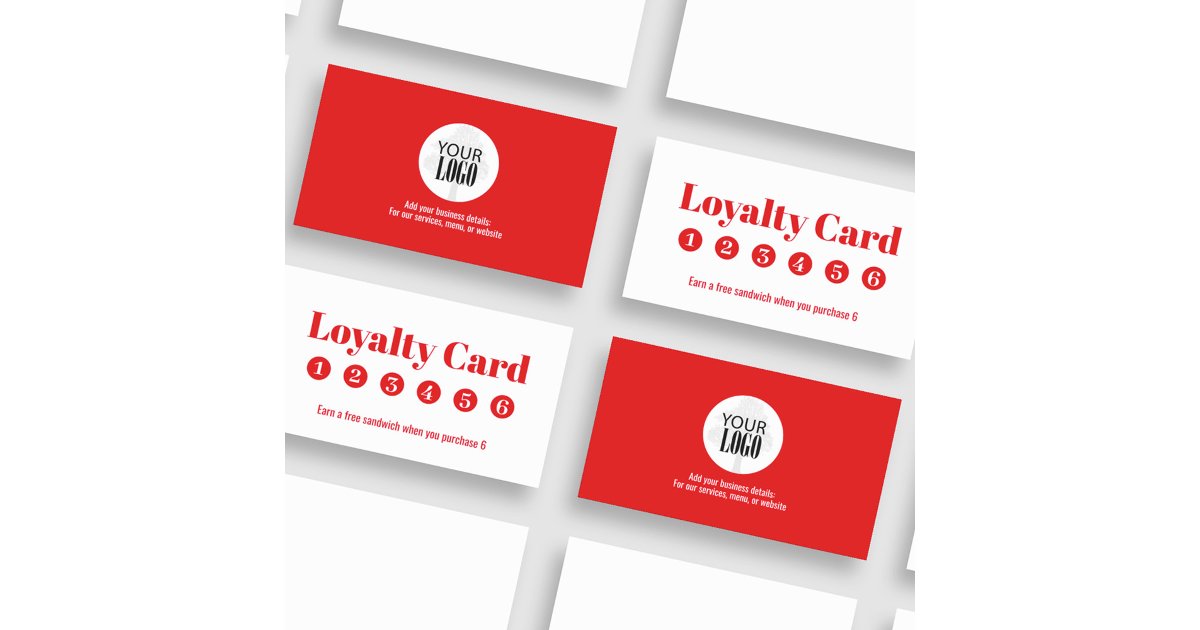 Simple Loyalty Business Logo Red | Zazzle