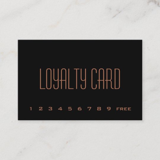 Simple Loyalty Punch Card | Zazzle.com