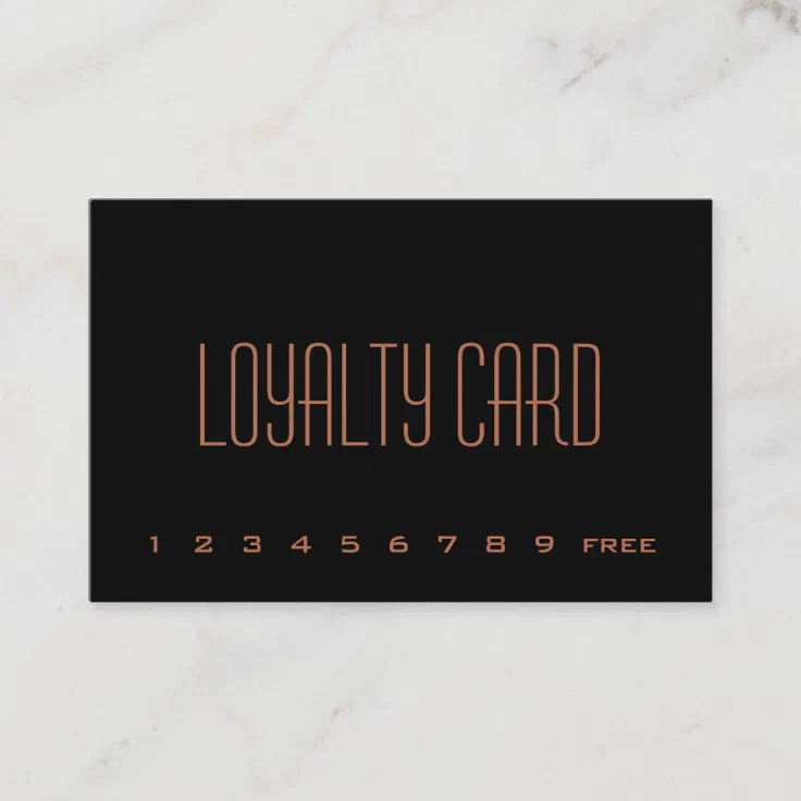 Simple Loyalty Punch Card | Zazzle