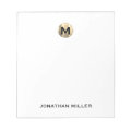 Simple Luxury Monogram Notepad | Zazzle