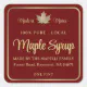 Simple Maple Syrup Label Gold Leaf Gold Frame | Zazzle