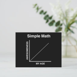 Simple Math Postcard | Zazzle