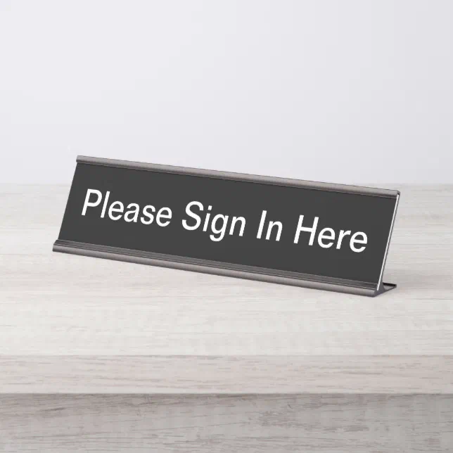 Simple Medical Office Reception Area Sign In | Zazzle
