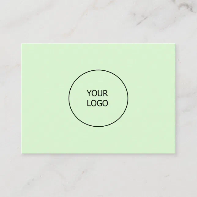 simple minimal add your logo business custom busi business card | Zazzle