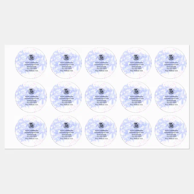 simple minimal add your logo/design here text name labels | Zazzle