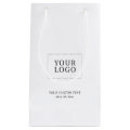Simple Minimal Business Logo Paper Shopping Bags | Zazzle