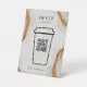 Simple Minimal Coffee Shop Digital Tip QR Code Pedestal Sign | Zazzle