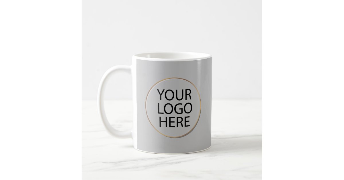 Simple Minimal Custom Business Company Logo Coffee Mug | Zazzle