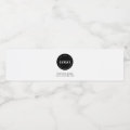 Simple Minimal Custom Logo & Text Business Company Water Bottle Label ...