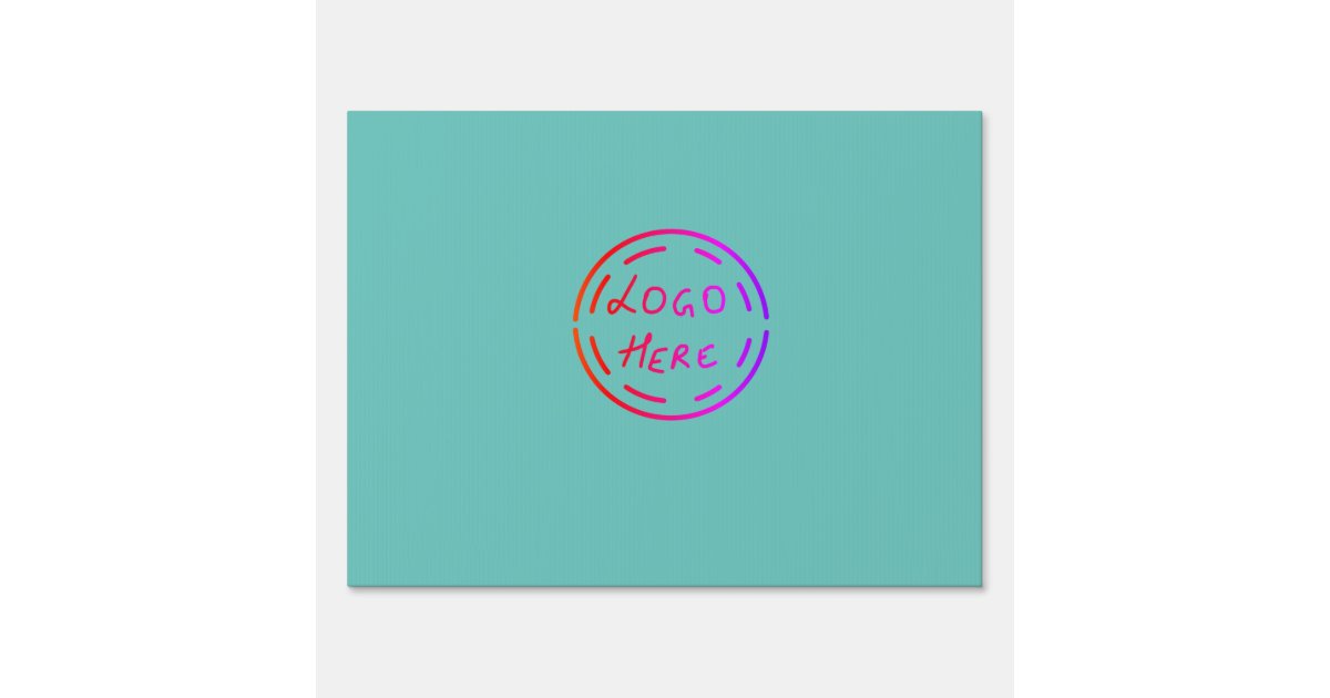 simple minimal custom watercolor add logo website sign | Zazzle