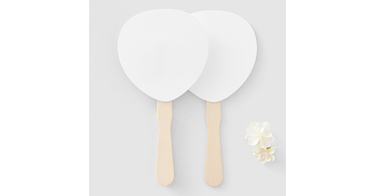 Simple minimal elegant custom logo here company wa hand fan | Zazzle