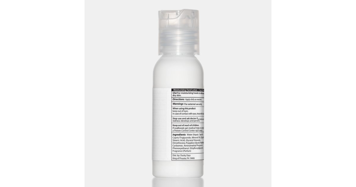 Simple minimal elegant custom logo here company wa hand lotion | Zazzle