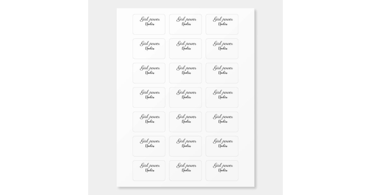 simple minimal girl power add name text image busi matchboxes | Zazzle