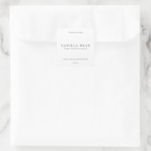 Simple Minimal Modern Candle Product Label | Zazzle