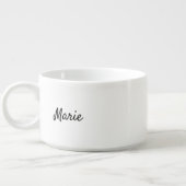 simple minimal monogram logo personalized bowl | Zazzle