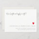 Simple Minimal Red Heart Script Save The Date Card | Zazzle
