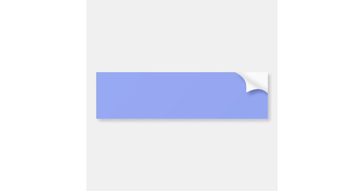 simple minimal solid color custom blue pastel ad bumper sticker | Zazzle