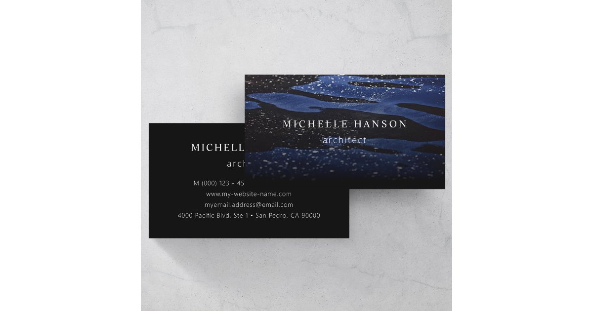 Simple Minimal Water Waves Professional Business Card | Zazzle