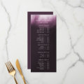 Simple Minimalist Abstract Pink Purple Price List Menu | Zazzle