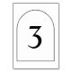 Simple Minimalist Arch Wedding Table Number | Zazzle