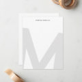 Simple Minimalist Big Jumbo Monogram Name Note Card | Zazzle