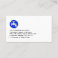 Simple Minimalist Blue Water Lines Plumbing Business Card | Zazzle