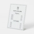 Simple Minimalist Café Just Coffee Menu Pedestal Sign | Zazzle