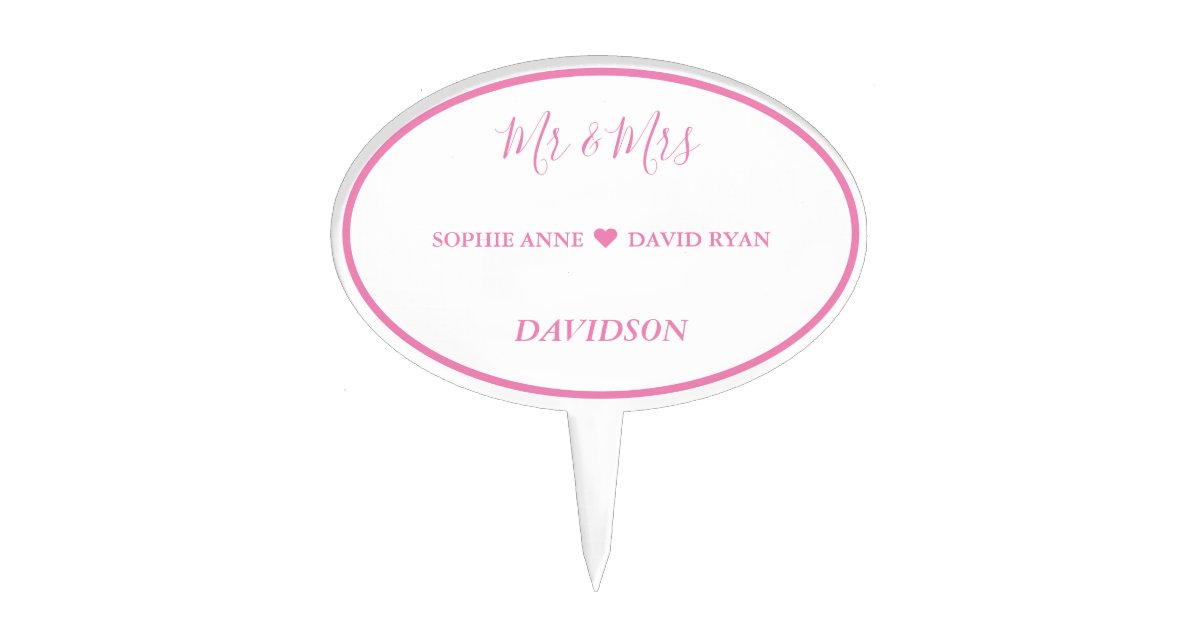 Simple Minimalist Cake Topper | Zazzle