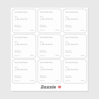 Simple Minimalist Clear Candle Square Sticker | Zazzle