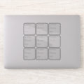 Simple Minimalist Clear Candle Square Sticker | Zazzle