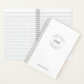 Simple Minimalist Custom Logo Branded journal | Zazzle