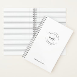 Simple Minimalist Custom Logo Branded journal | Zazzle
