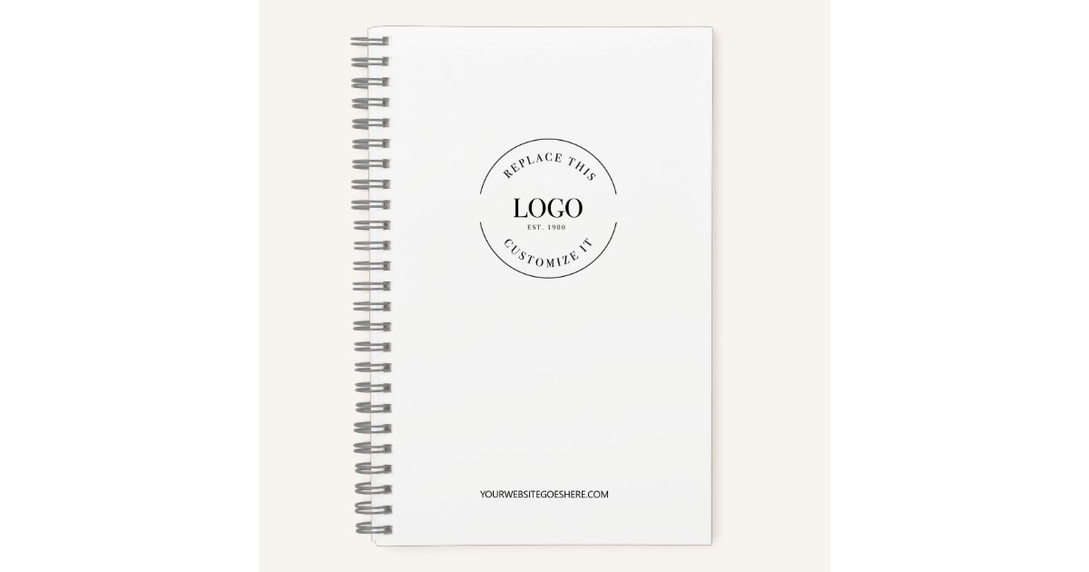 Simple Minimalist Custom Logo Branded journal | Zazzle