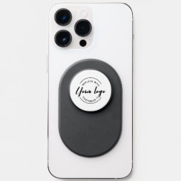 Simple Minimalist Custom logo tradeshow giveaways PopSocket | Zazzle