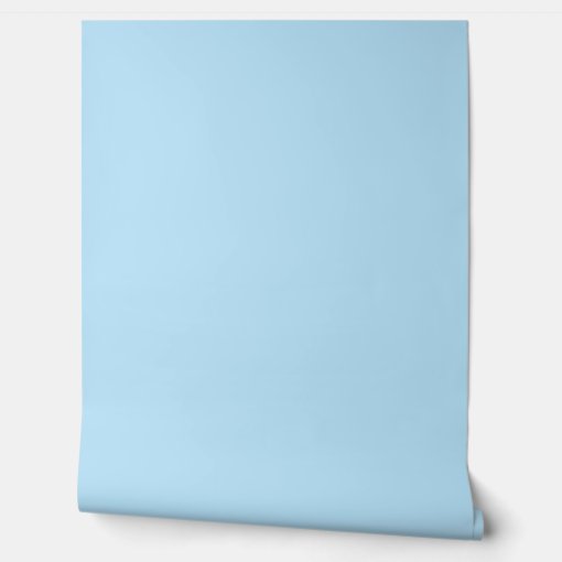 Simple Minimalist Elegant Plain Baby Blue Chic Wallpaper | Zazzle