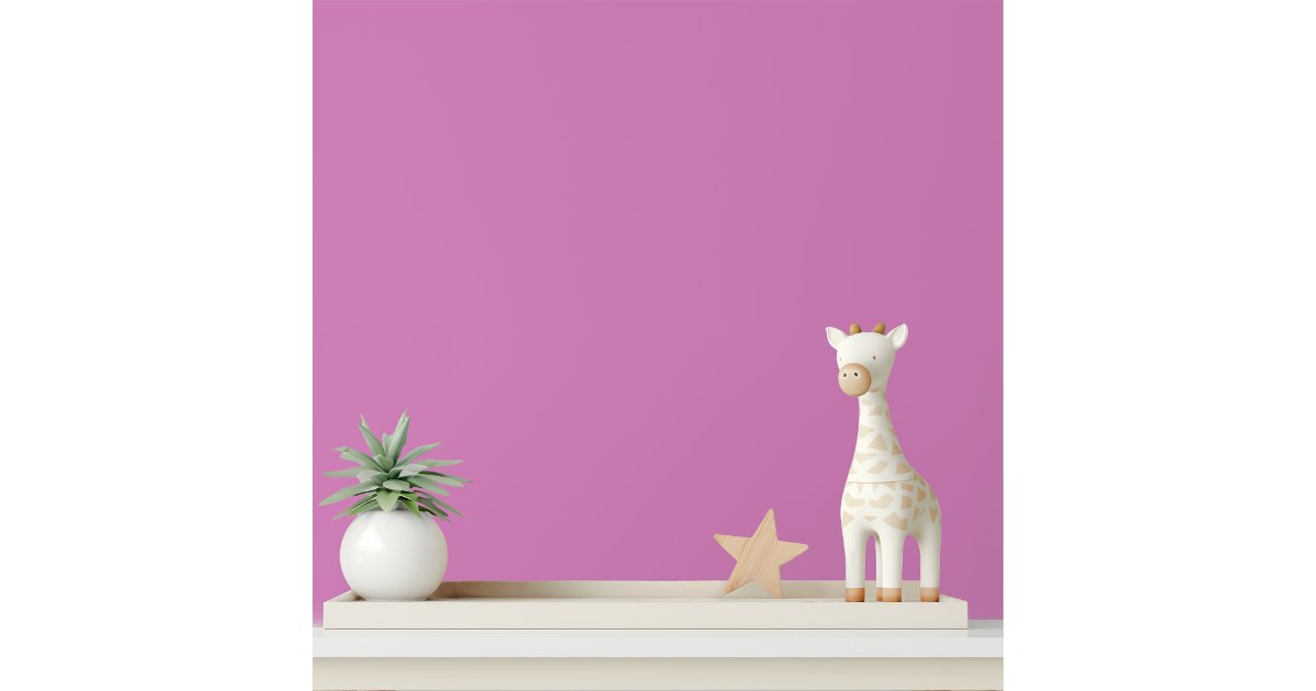 Simple Minimalist Elegant Plain Magenta Chic Wallpaper | Zazzle