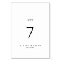 Simple Minimalist Mesa Spanish Wedding Table Number | Zazzle