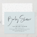 Simple Minimalist Modern Handwritten Baby Shower I Invitation | Zazzle