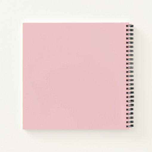 Simple Minimalist Modern Personalized Blush Bride Notebook | Zazzle